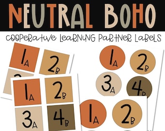 Neutral Boho Labels Classroom Decor - Etsy