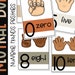 Neutral Boho Classroom Decor Hand Number Poster Display - Etsy