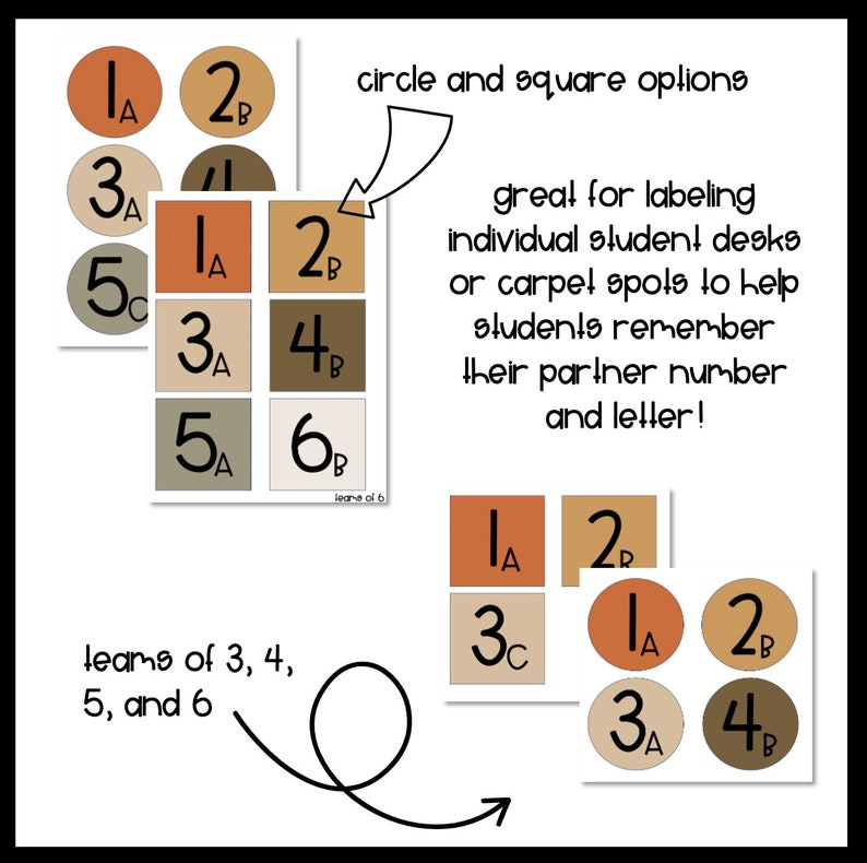 Neutral Boho Classroom Decor Cooperative Learning Individual Partner ...