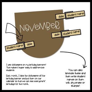 Neutral Boho Classroom Decor Birthday Display - Etsy