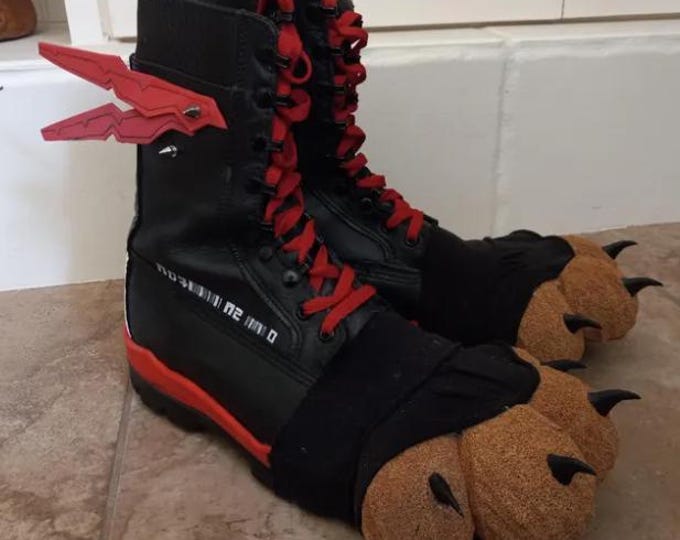 Cyberpunk Fursuit Boots Size 9.5 MEN'S, Paw Boots for Cosplay, Fursuits ...