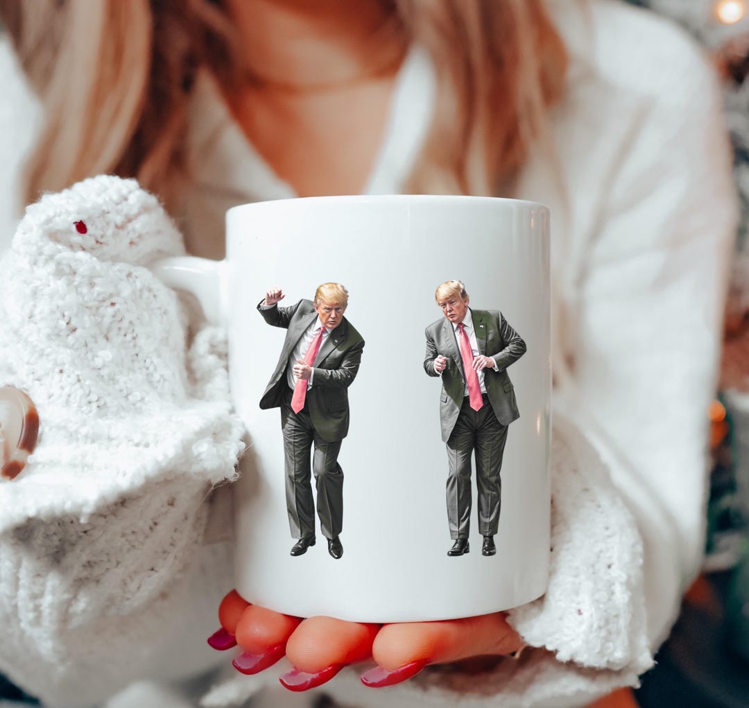 Dancing Trump Mug, Funny Trump Coffee Mug, Daddys Home Trump Mug, Trump ...