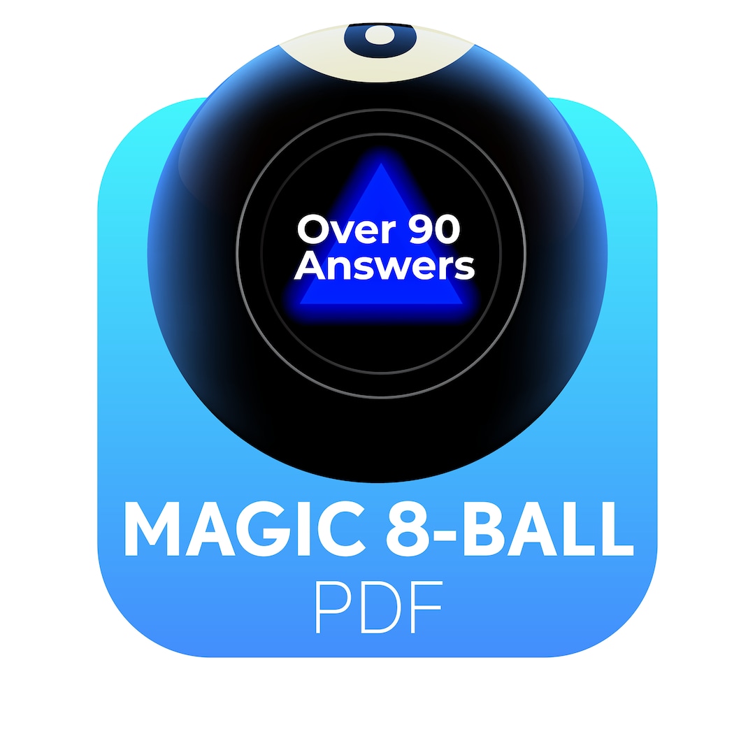 Magic 8-ball PDF - Digital Magic 8-ball - PDF App - Etsy