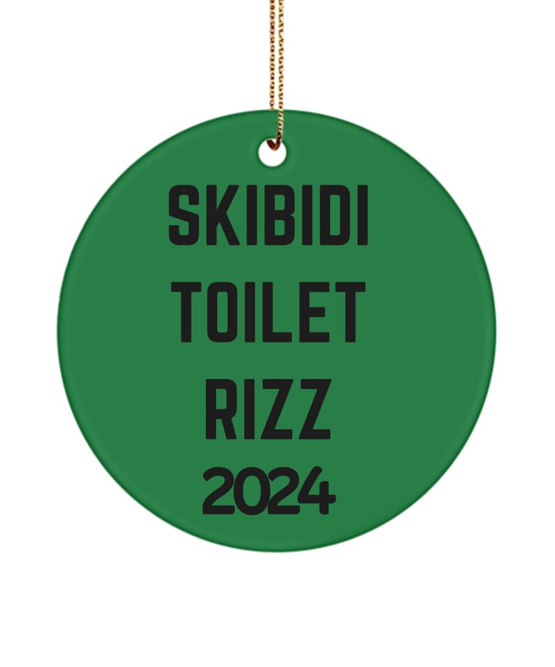 Skibidi Toilet Rizz Ornament Funny Gift Ideas for Teens Students ...