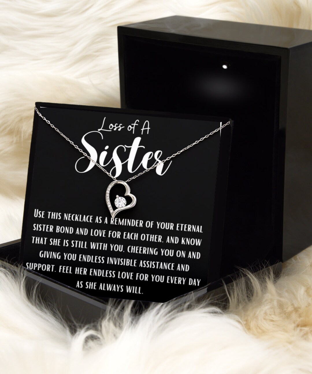 Loss of Sister, Profound Loss of Sister Necklace, Gift Ideas for Sister ...