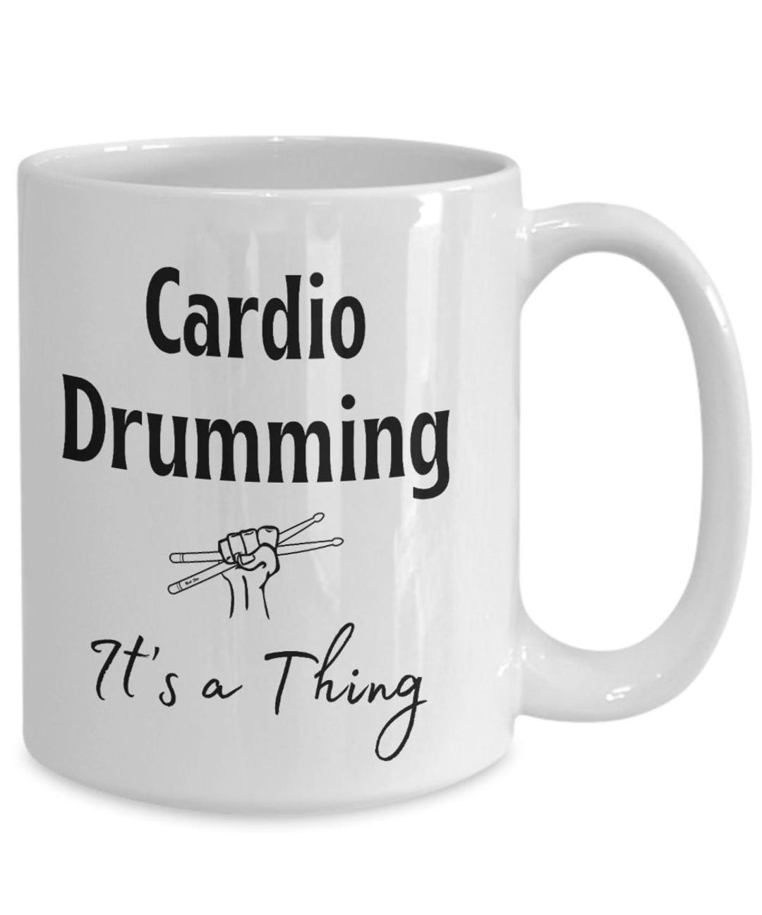 Cardio Drumming Coffee Mug: Funny Gift for Drummers - Etsy
