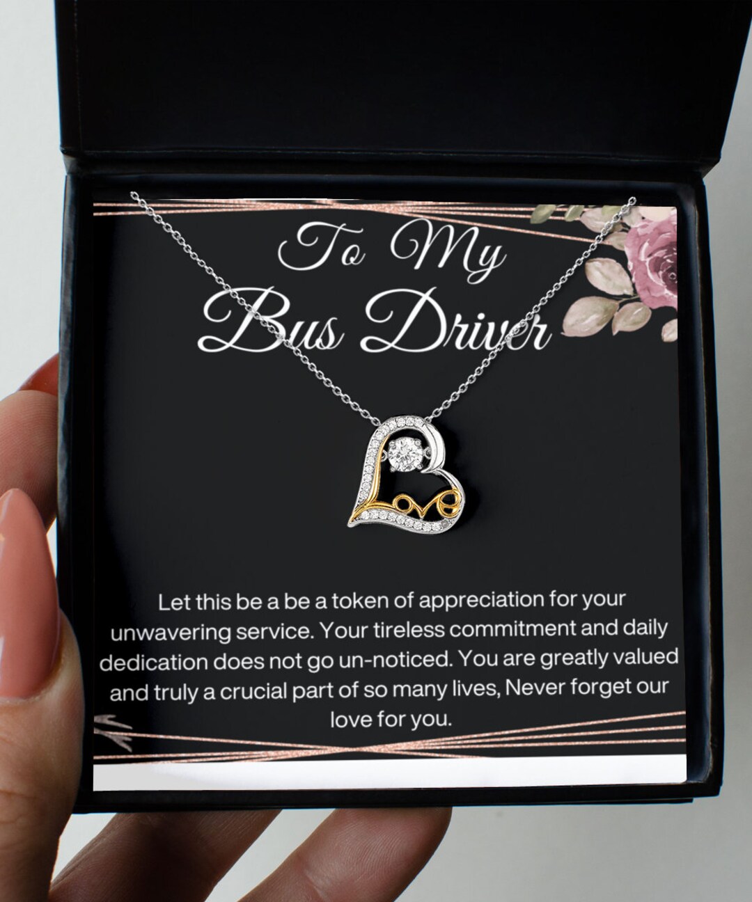 Bus Driver Necklace, to My Bus Driver Gifts, Gifts for Bus Drivers, Bus ...