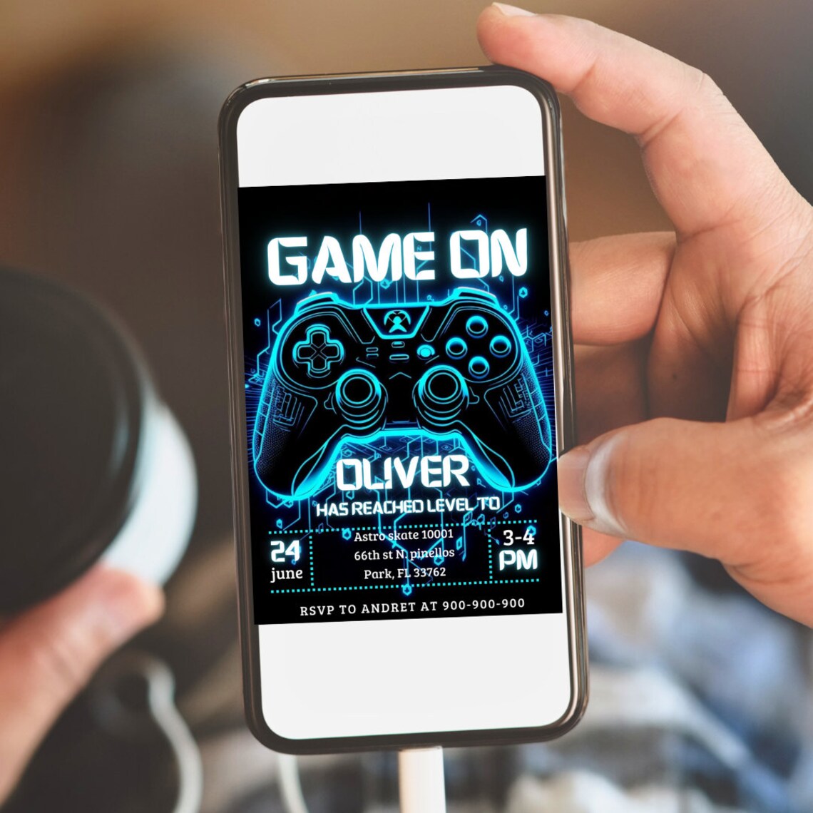 Editable Video Game Party Invitation, Level up Birthday Invite, Gamer ...