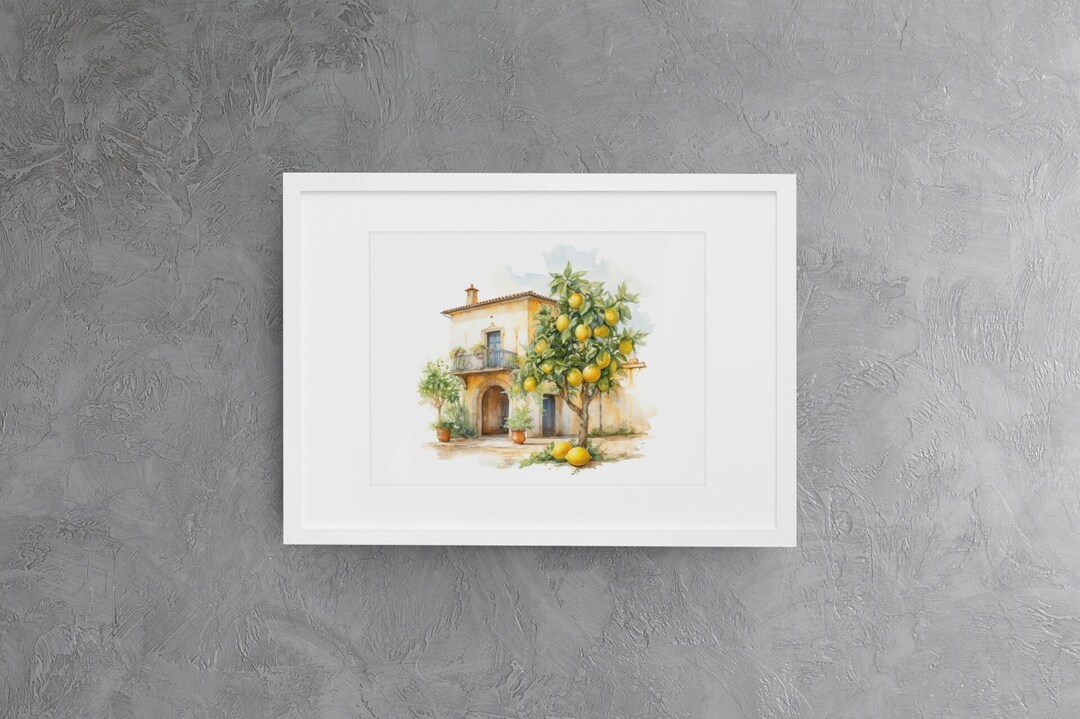 Italian Lemon Tree Wall Art Digital Print - Etsy