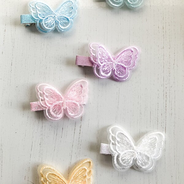 Butterfly Hair Clips - Etsy