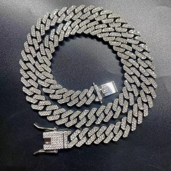 Black Cuban Link Chain - Etsy