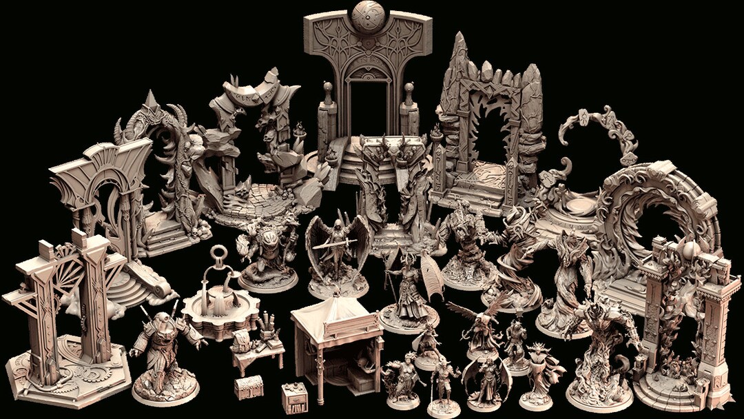 19. Miniature STL File Bundle / 3D Printer Resin & FDM STL Files - Etsy ...