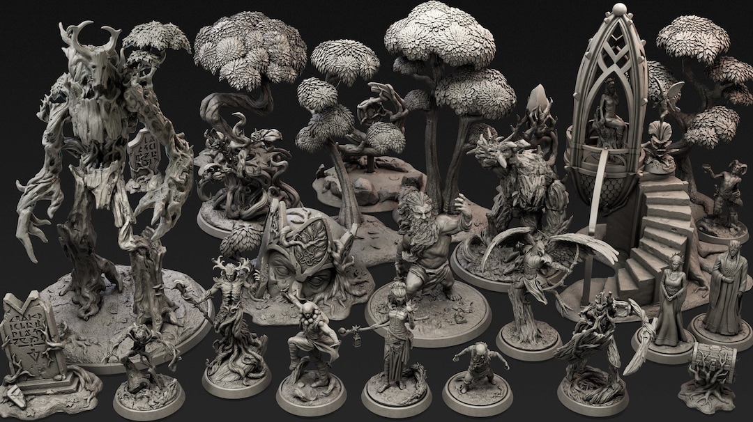 6. Miniature STL File Bundle / 3D Printer Resin & FDM STL Files - Etsy ...