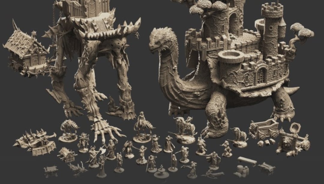 24. Miniature STL File Bundle / 3D Printer Resin & FDM STL Files - Etsy ...