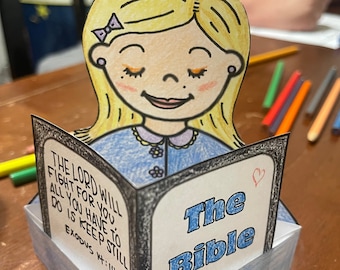 Bible Paper Craft: Sunday School Activity (PDF Download) - Etsy