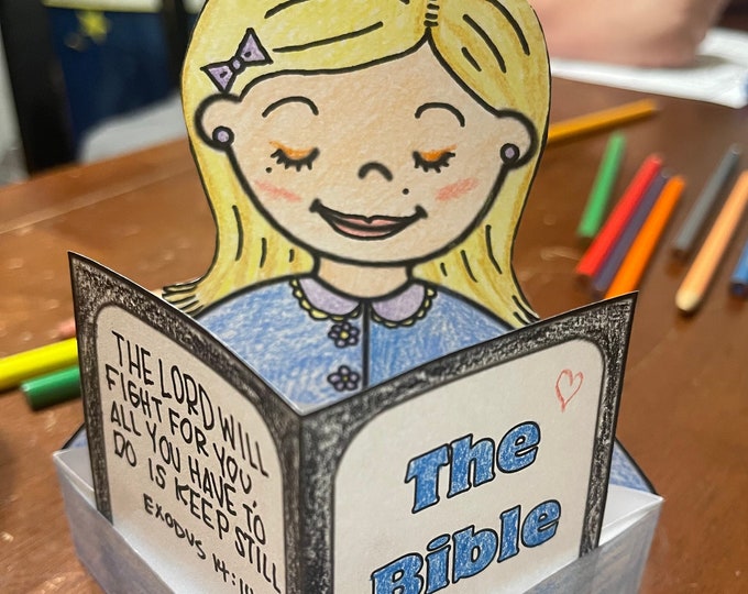 Bible Paper Craft: Sunday School Activity (PDF Download) - Etsy
