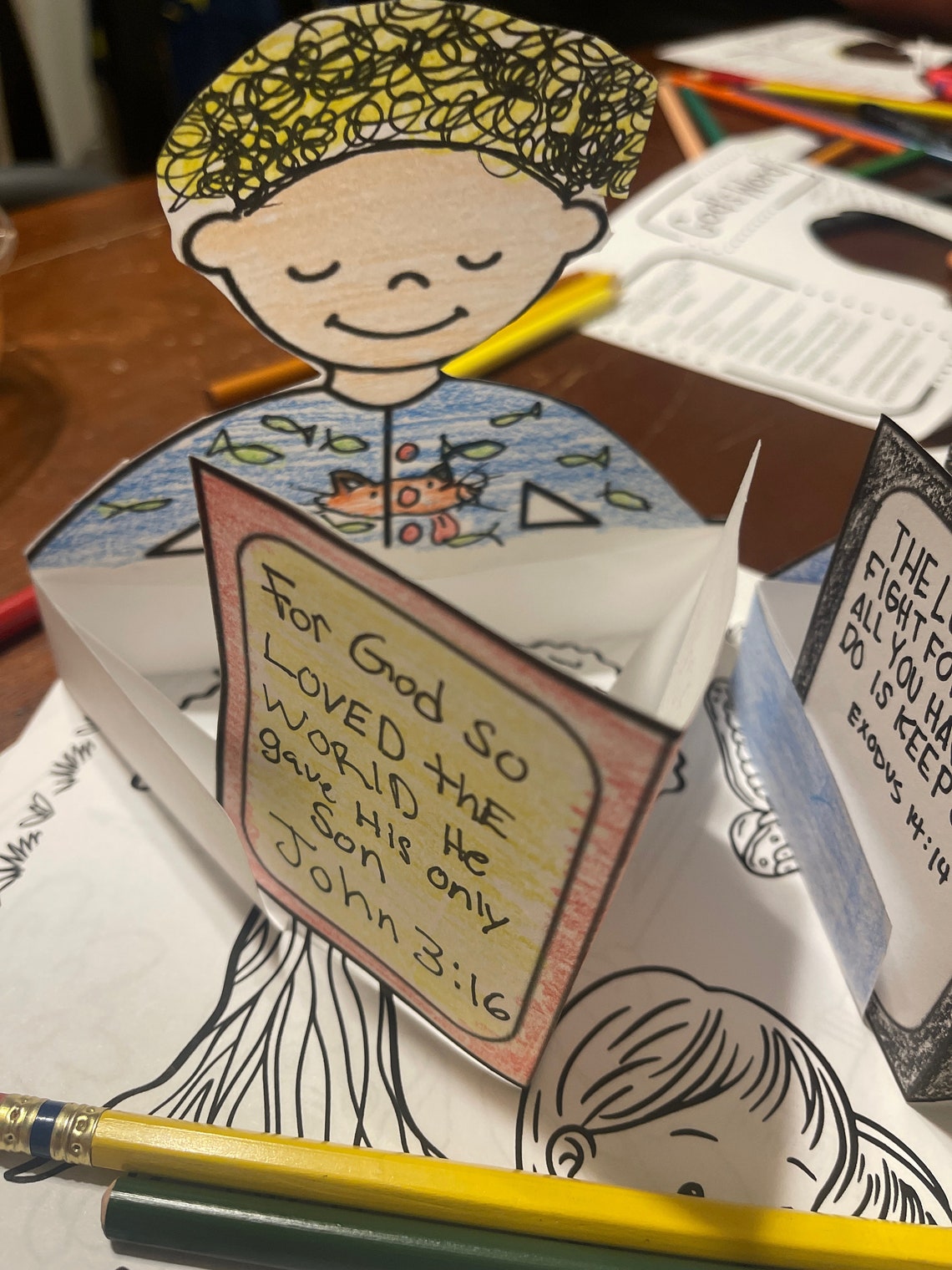 Bible Paper Craft: Sunday School Activity (PDF Download) - Etsy