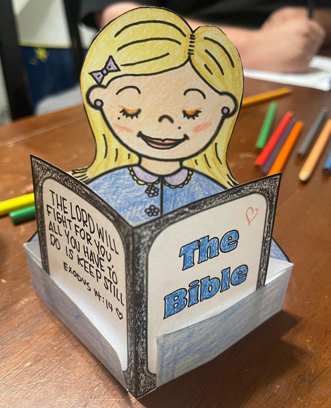 Bible Paper Craft: Sunday School Activity (PDF Download) - Etsy