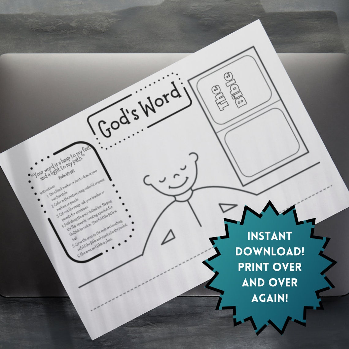 Teach Children God’s Word | Sunday School | Bible Studies | Paper Craft ...
