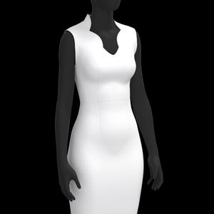 Tweed Pencil Dress 3D Model: Fashion Design File (ZPRJ Digital Download ...
