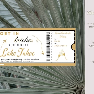Editable Boarding Pass Template, Girls Trip Gift Ticket, Weekend ...