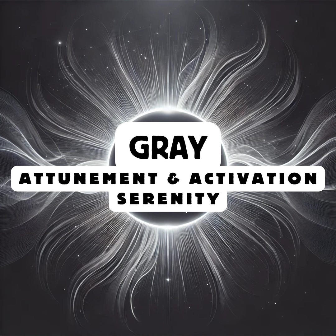 Gray Color Attunement, Activation - Etsy