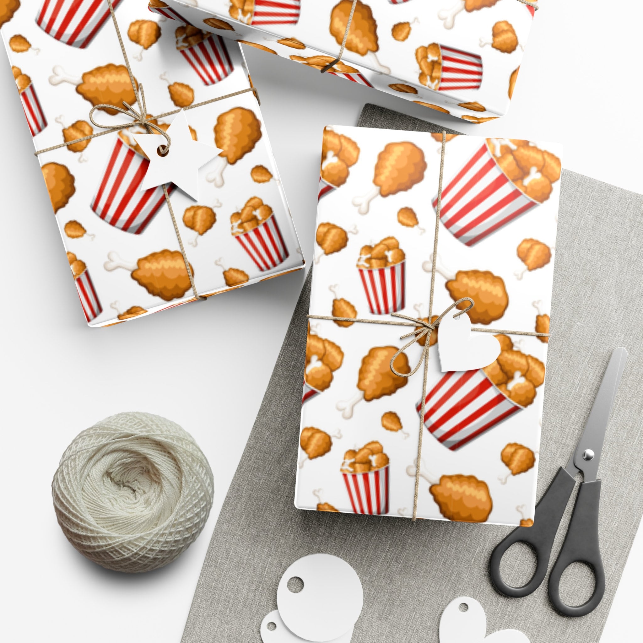 Fried Chicken KFC Buckets Gift Wrapping Paper - Etsy