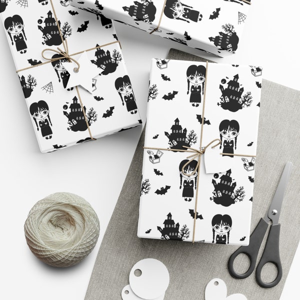Wednesday Addams Wrapping Paper - Etsy