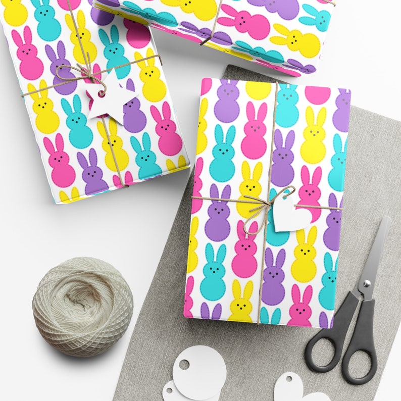 Vertical Colorful Peeps Easter Gift Wrapping Paper - Etsy