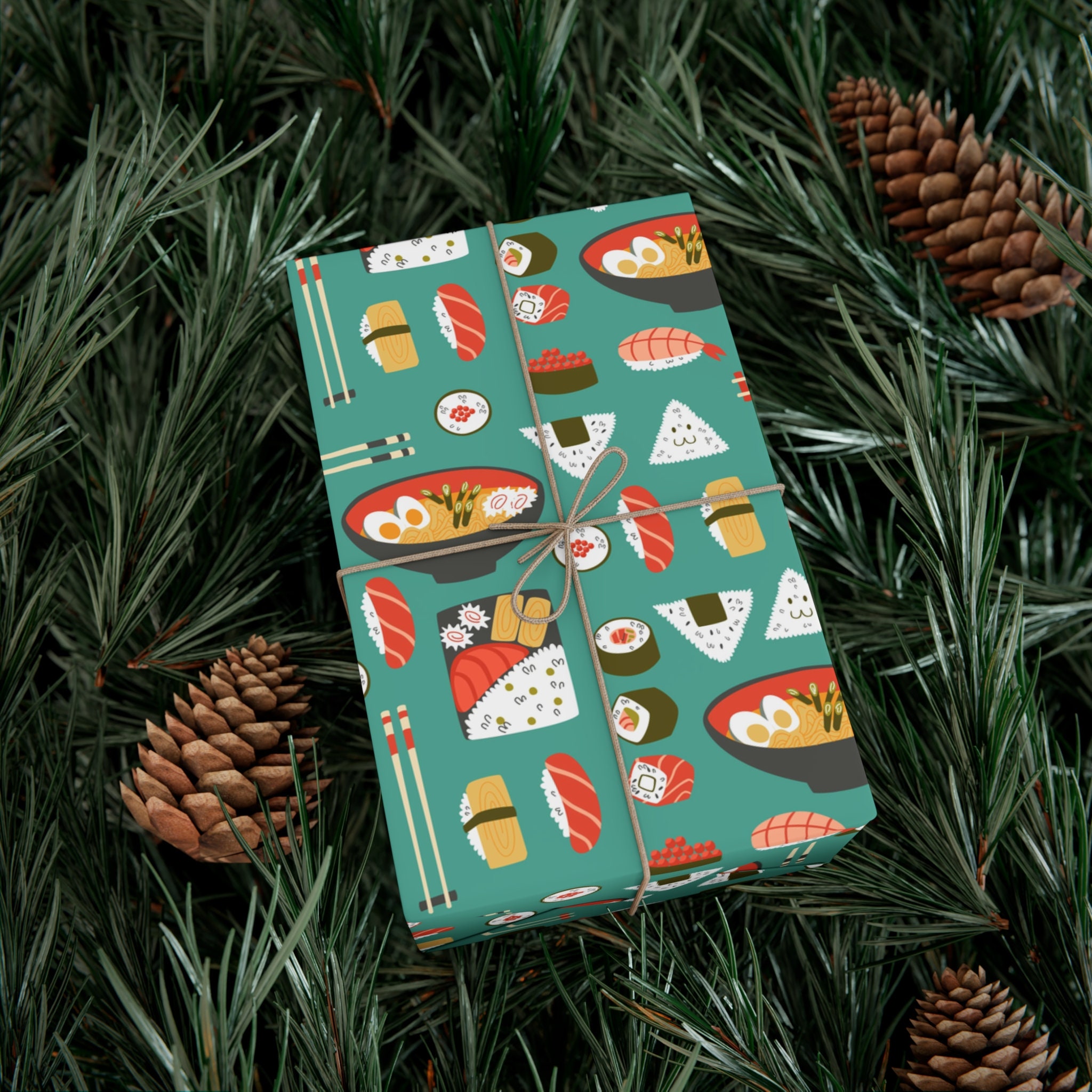 Ramen & Sushi Gift Wrapping Paper - Etsy