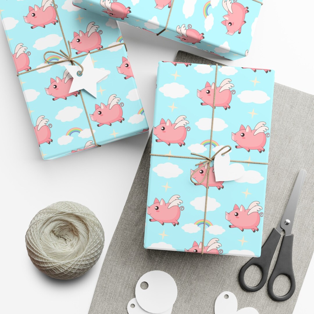 Flying Pigs Gift Wrapping Paper - Etsy