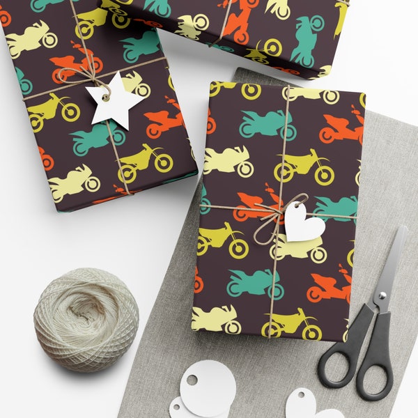 Motorcycle Wrapping Paper - Etsy