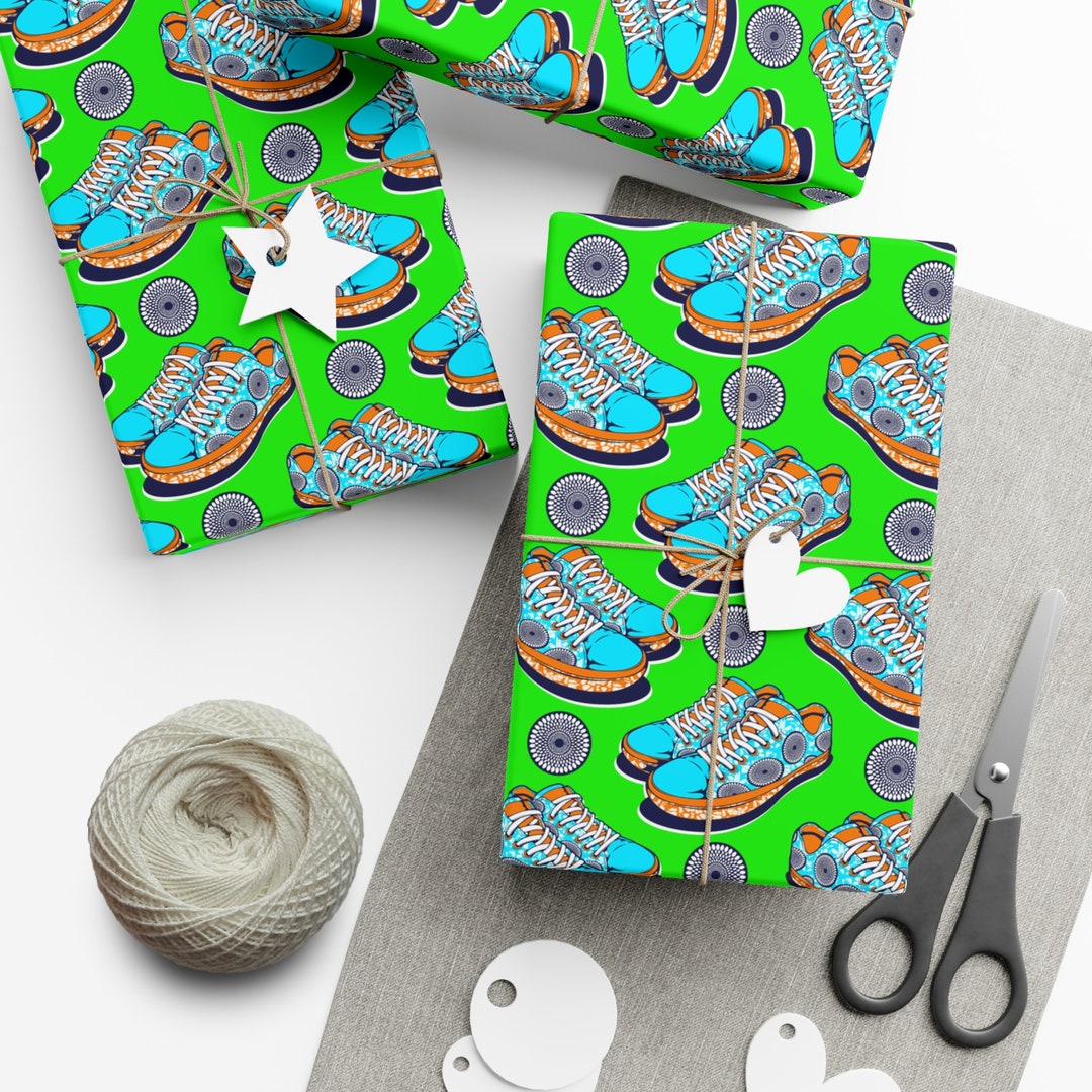 Sneakers Gift Wrapping Paper - Etsy