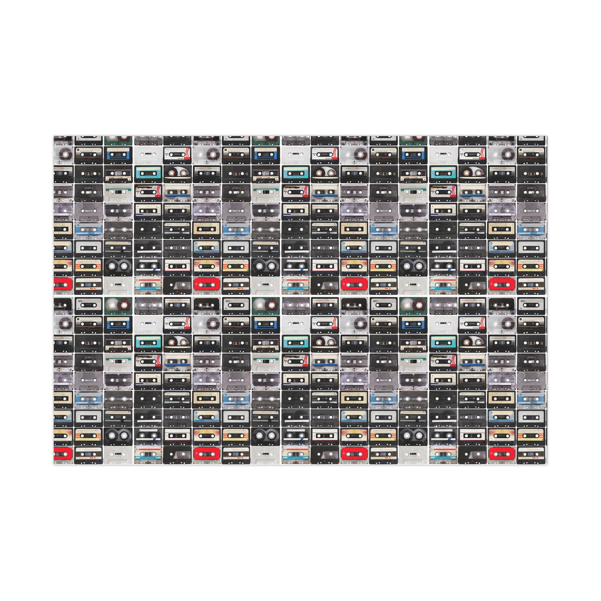 Retro Cassette Tapes Gift Wrapping Paper - Etsy