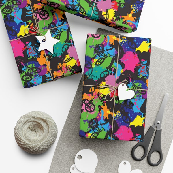 Birthday Wrapping Paper Bmx - Etsy