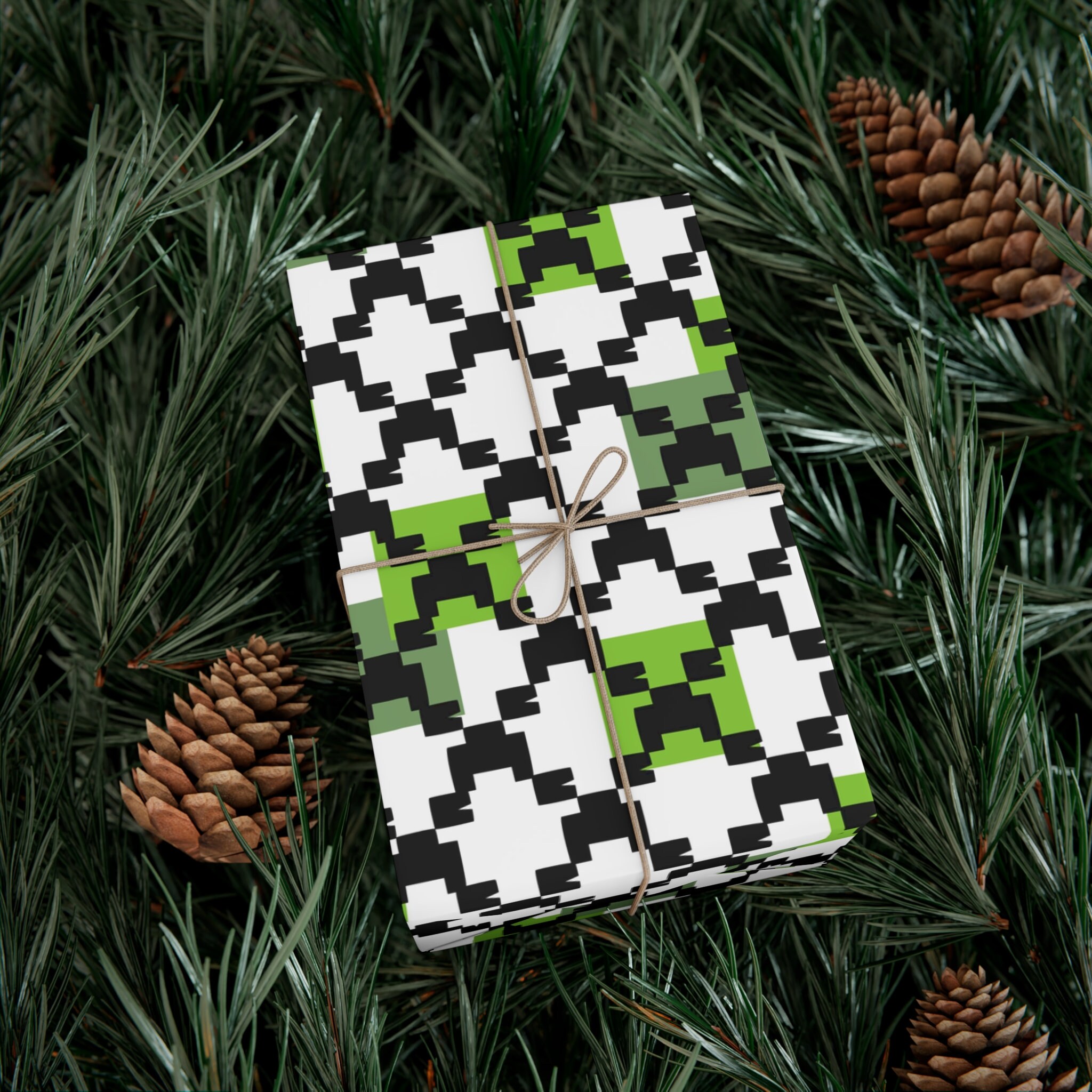 Minecraft Creepers Gamer Birthday Christmas Gift Wrapping - Etsy