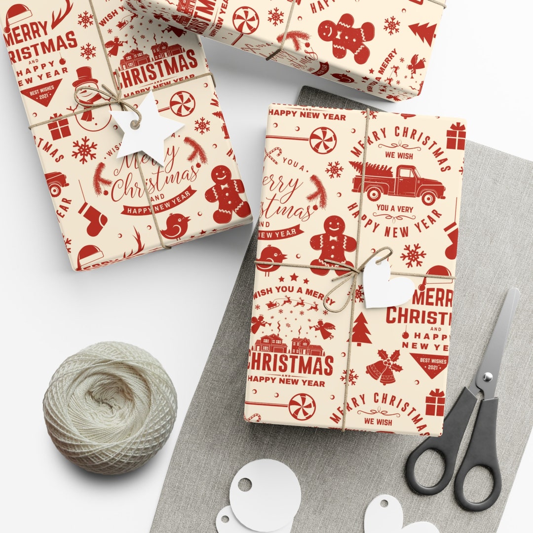 Christmas Signs Gift Wrapping Paper - Etsy