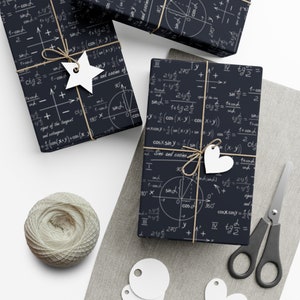 Mathematical Equation Math Teacher Birthday Gift Wrapping Paper - Etsy