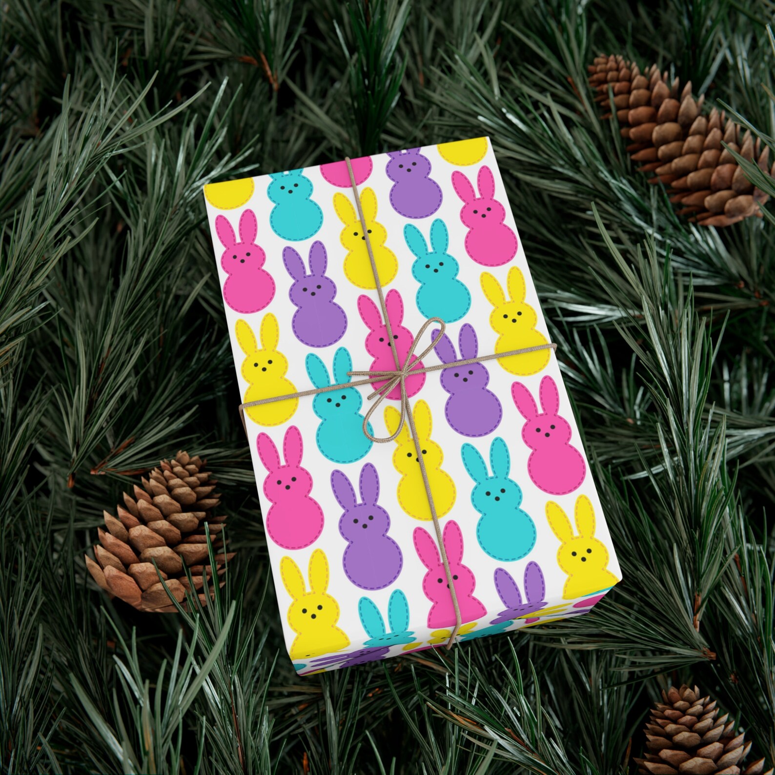Vertical Colorful Peeps Easter Gift Wrapping Paper - Etsy