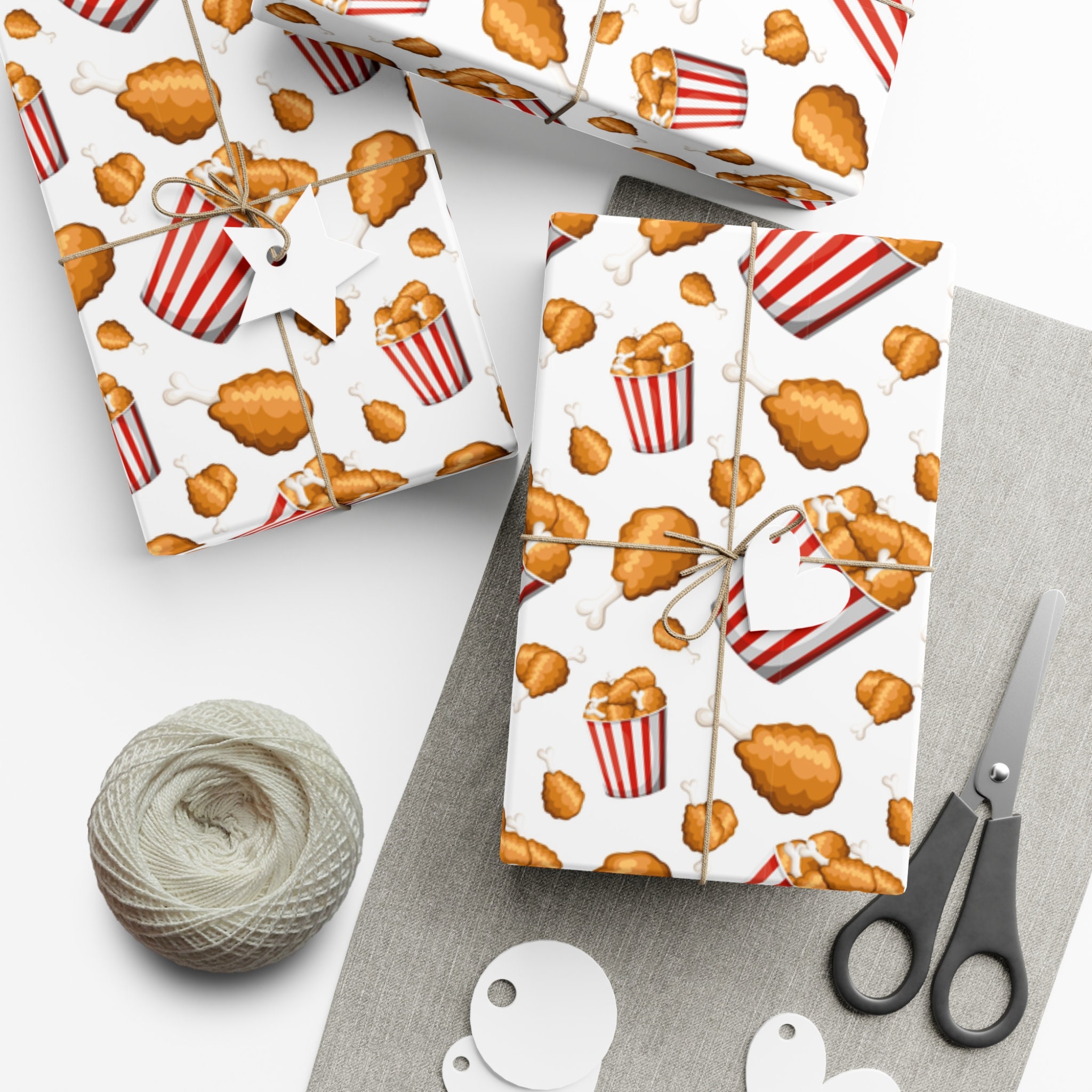 Fried Chicken KFC Buckets Gift Wrapping Paper - Etsy