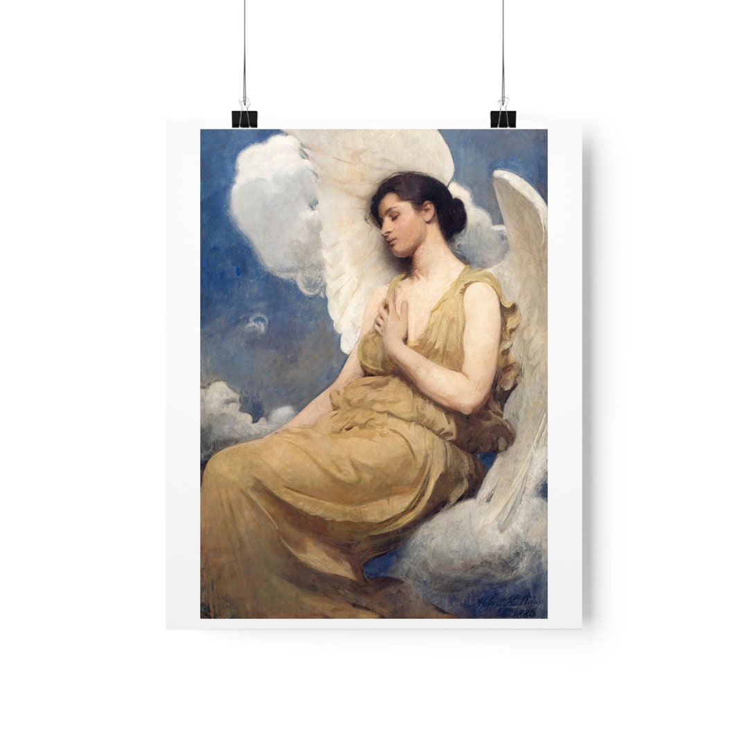 Winged Figure 1889 Painting by Abbott Handerson Print - Etsy