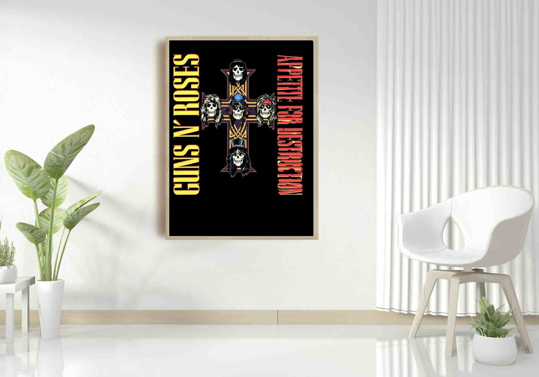 Best Guns N Roses Band Monstera Poster - Etsy
