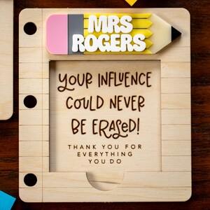 Teacher Appreciation Gift Sticky Note Holder, Teacher Sticky Note ...