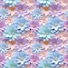 Soft Pastel 3d Flowers Seamless Digital Pattern for Sublimation and ...