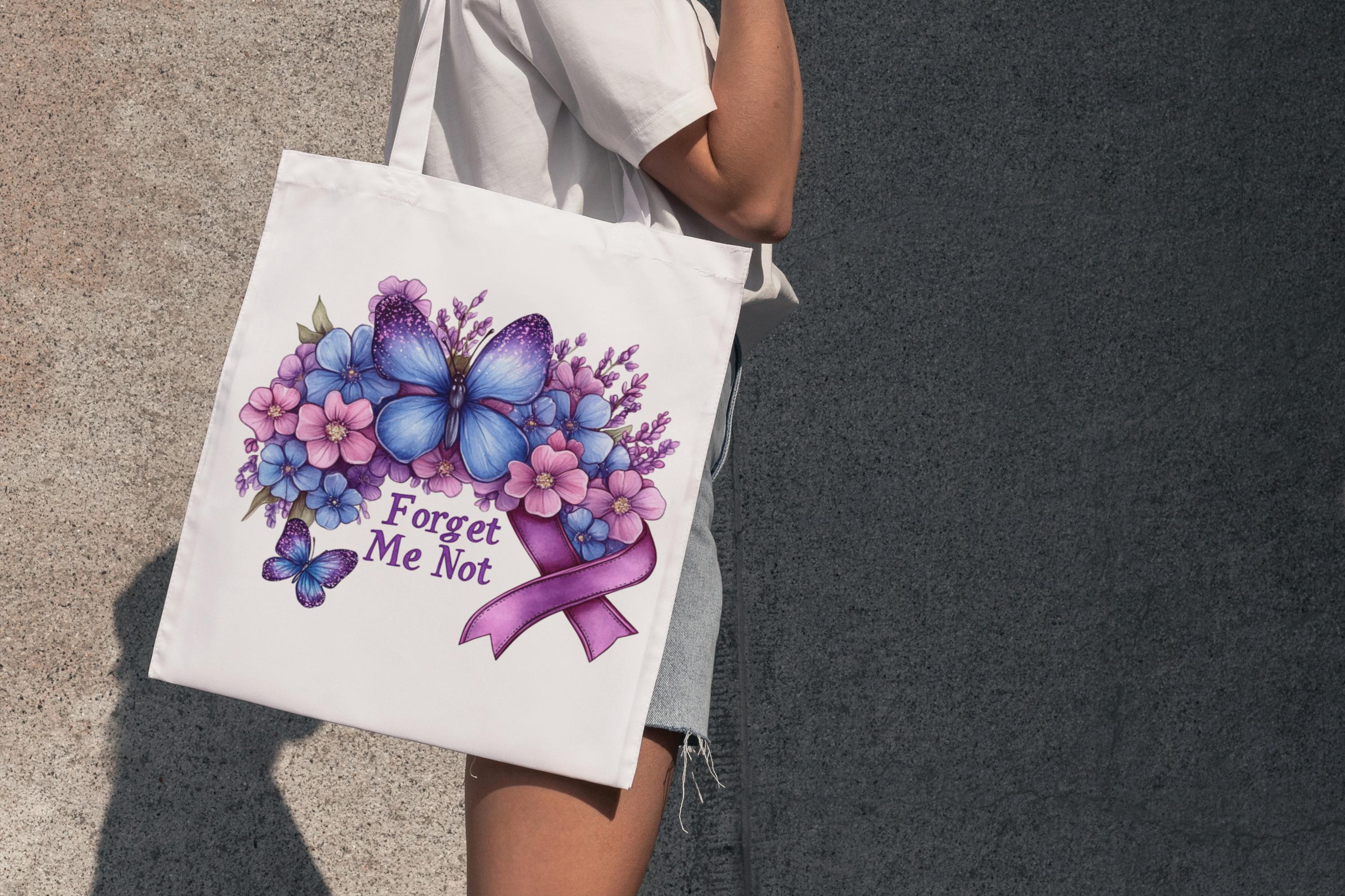 Alzheimer's Awareness "forget Me Not" PNG - Sublimation and Print ...