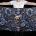 Moody Skull Seamless Pattern in Blue - Sublimation and Print - 300dpi ...