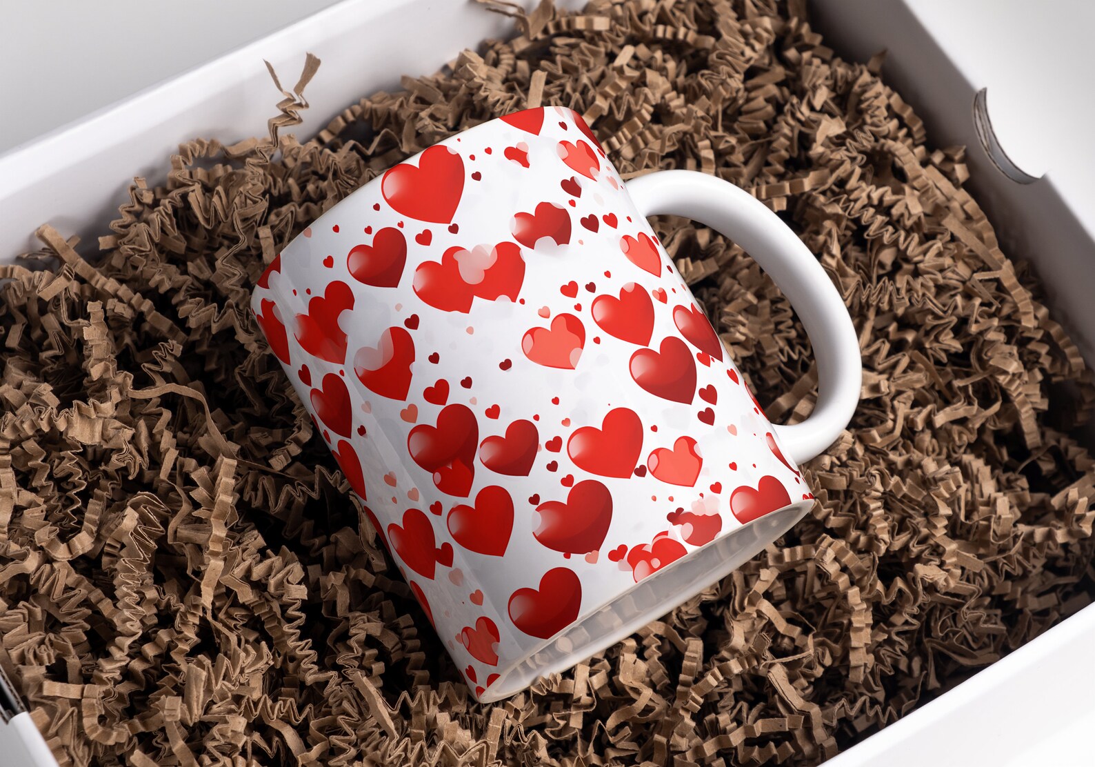 Scattered Love Hearts Digital Seamless Patter - Sublimation & Print ...