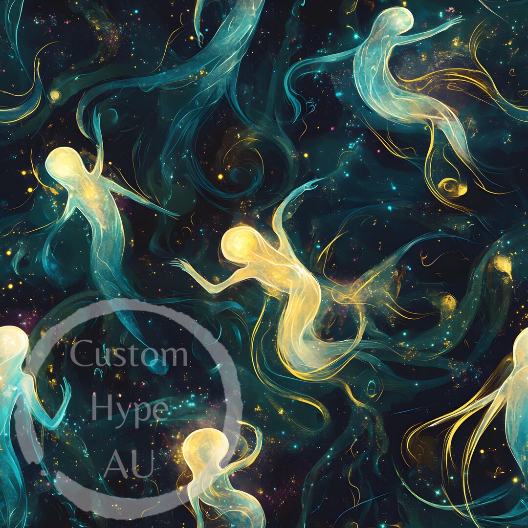 Ghouls and Ghosts Seamless Pattern - Sublimation and Print - 300dpi PNG ...