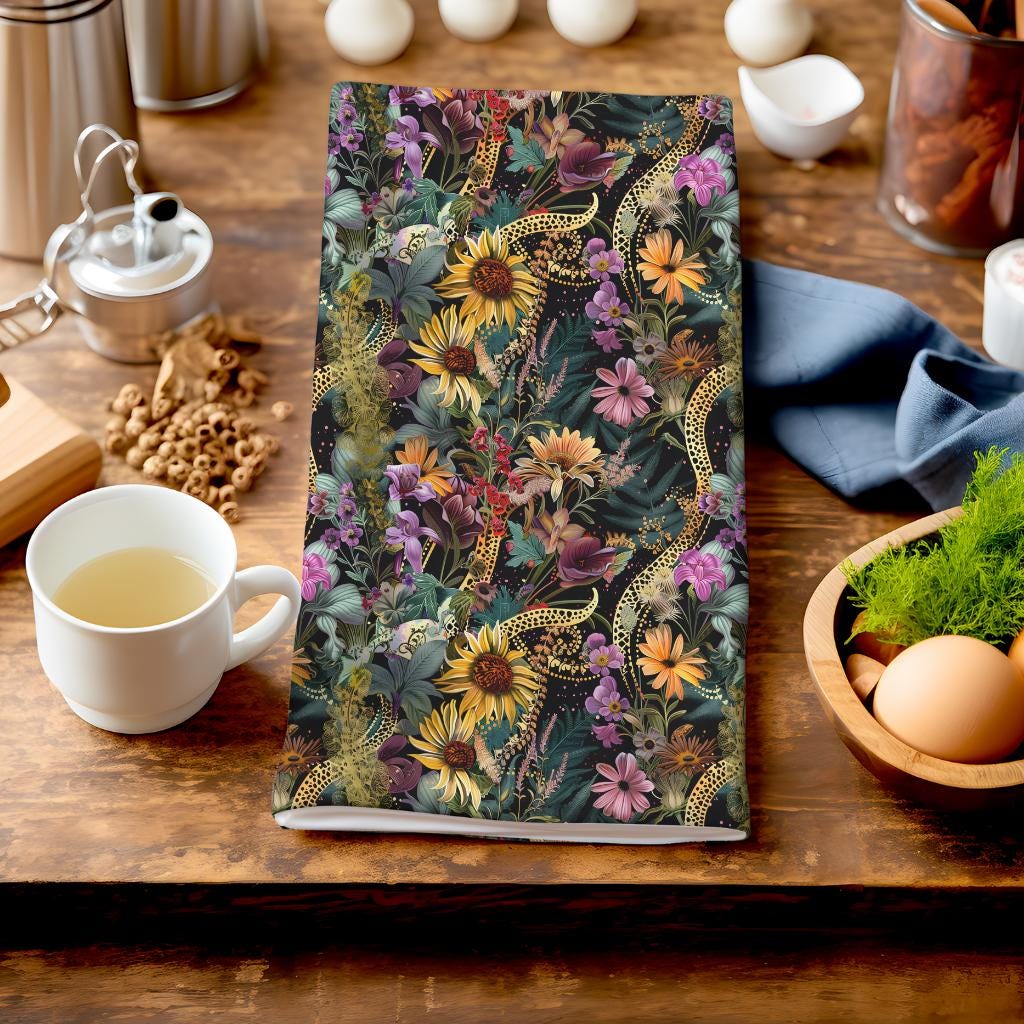 Floral Collage Seamless Pattern - Sublimation and Print - 300dpi PNG ...