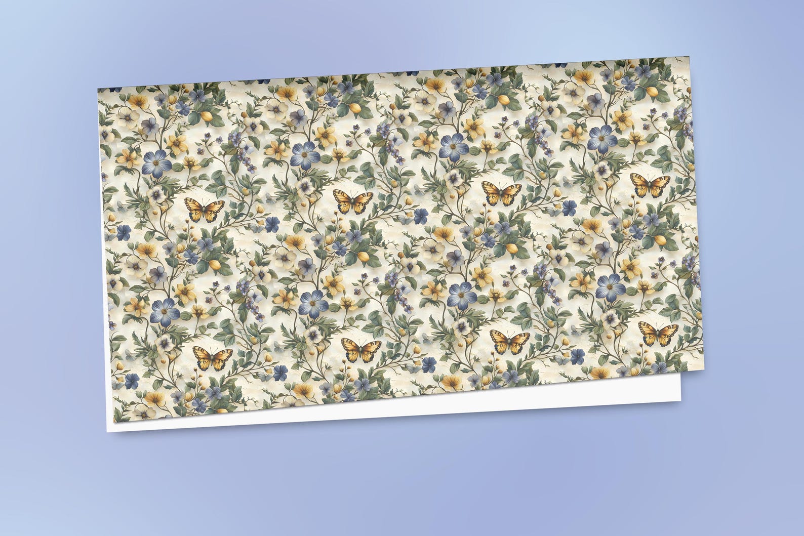 Vintage Style Butterflies and Flowers Seamless Pattern - Sublimation ...